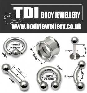 Body Piercing Jewellery Sizing Guide | TDi Body Jewellery Blog
