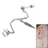 Surgical Steel Single Chain Drop Ear Cuff - Feather – TDI Body Jewellery